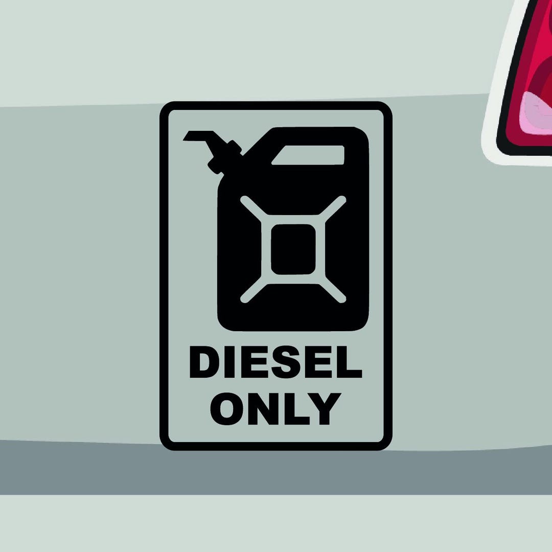Diesel Only Sticker Nafta Sticker Gasoil Canister Car Bike Decal Vinyl ...
