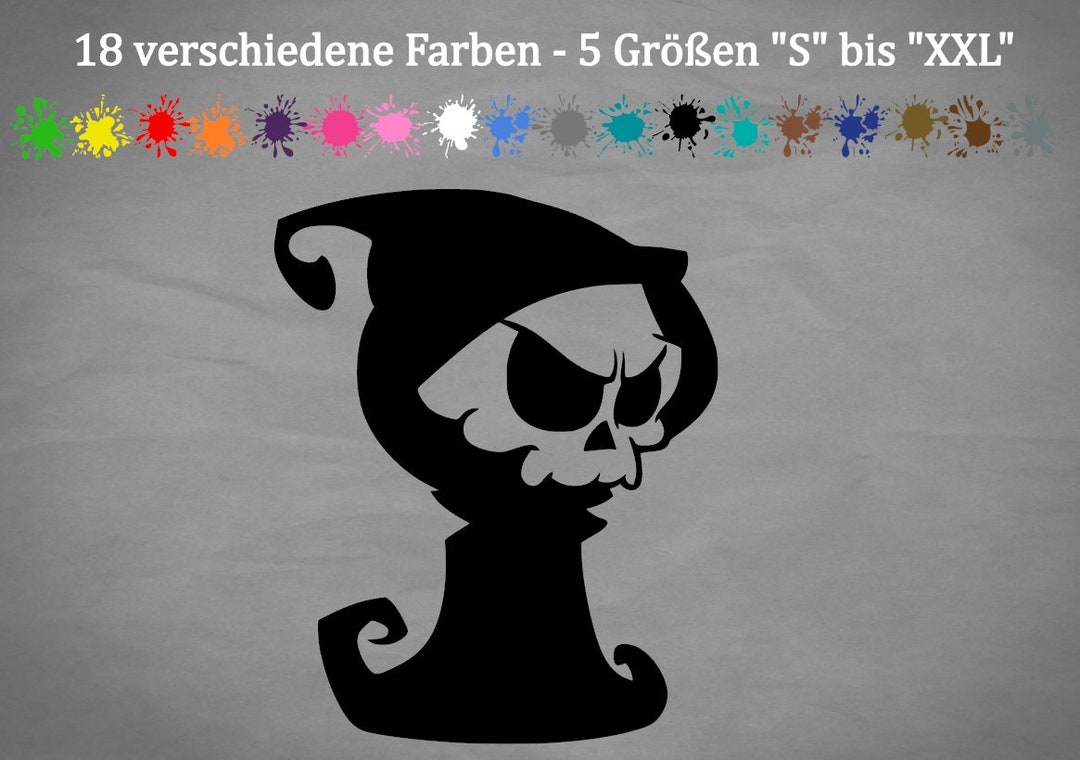 Sensenmann Comic Stickers Dead Death Creepy Sticker Decal JDM - Etsy