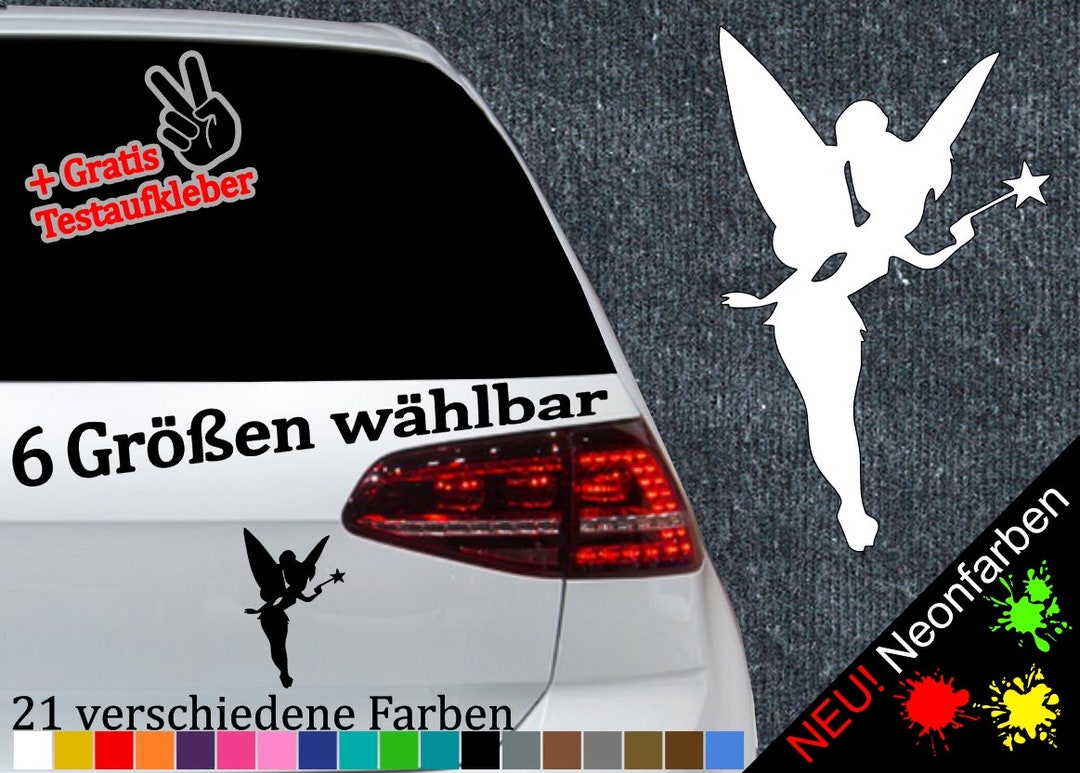 Tinkerbell Fee Aufkleber Zauber Märchen Sage Sticker Feenstaub Car ...
