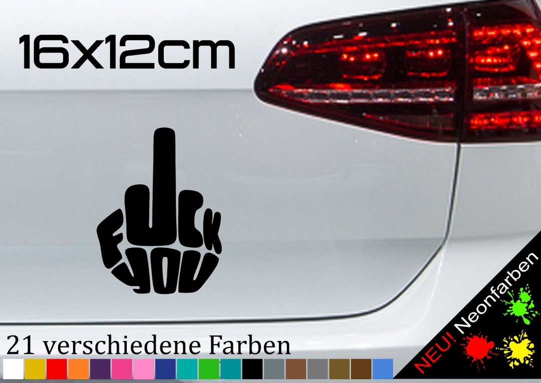 Mittelfinger Fuck You Aufkleber Sticker Shocker Jdm Hater Middle Finger