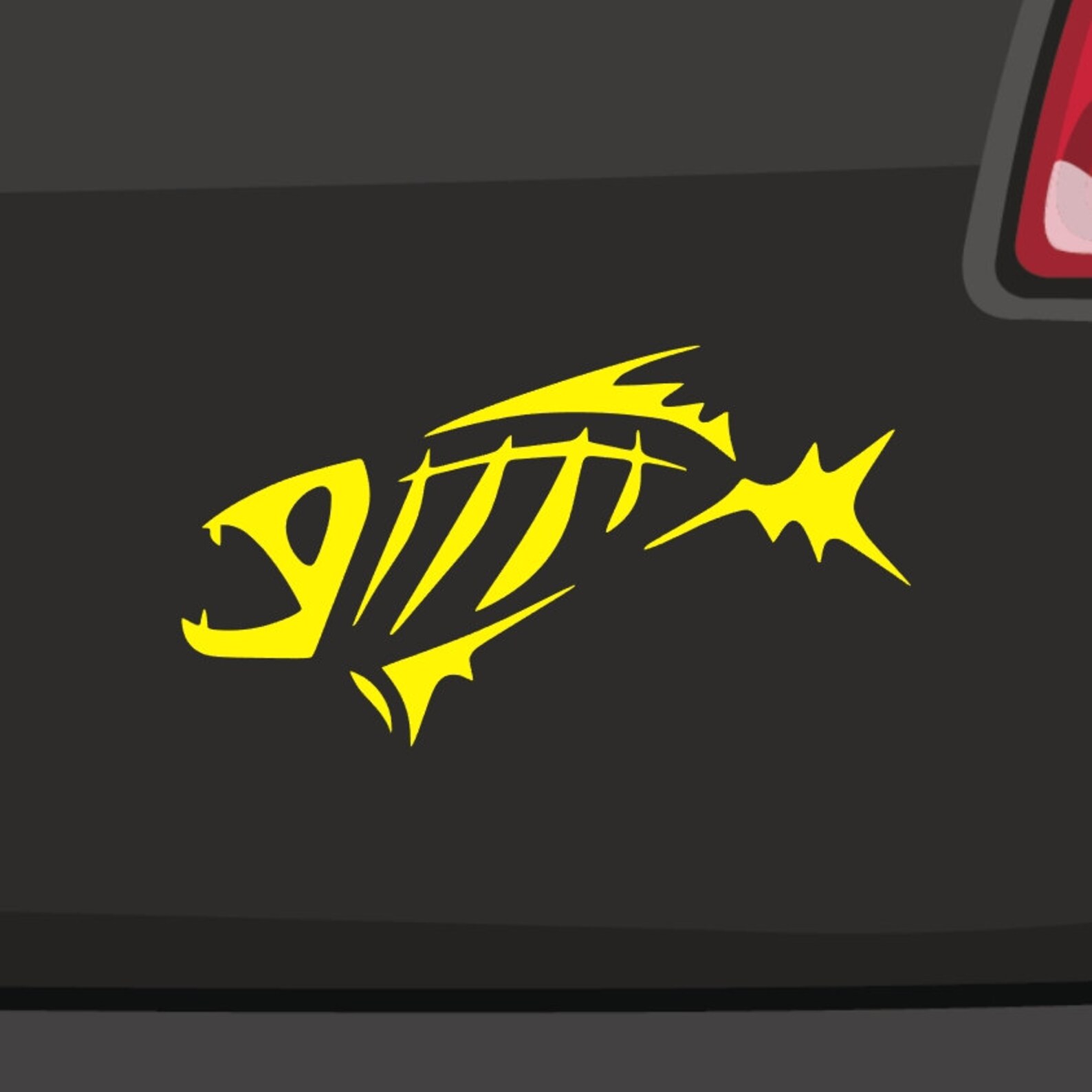 Autoaufkleber Fisch Piranha Tatoo -6 Größen- Sticker Hecht Aquarium ...