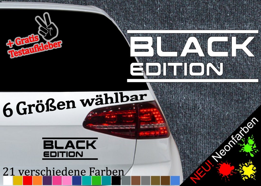 Black Edition Sticker Sticker Black Pearl Car Love Car JDM Saying ...
