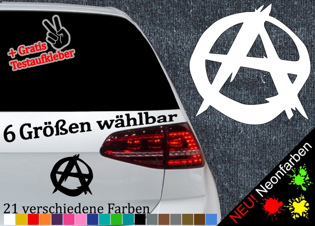 Anarchy Anarchy Sticker Sticker Punk Goth Rock Rebel Music JDM Star ...