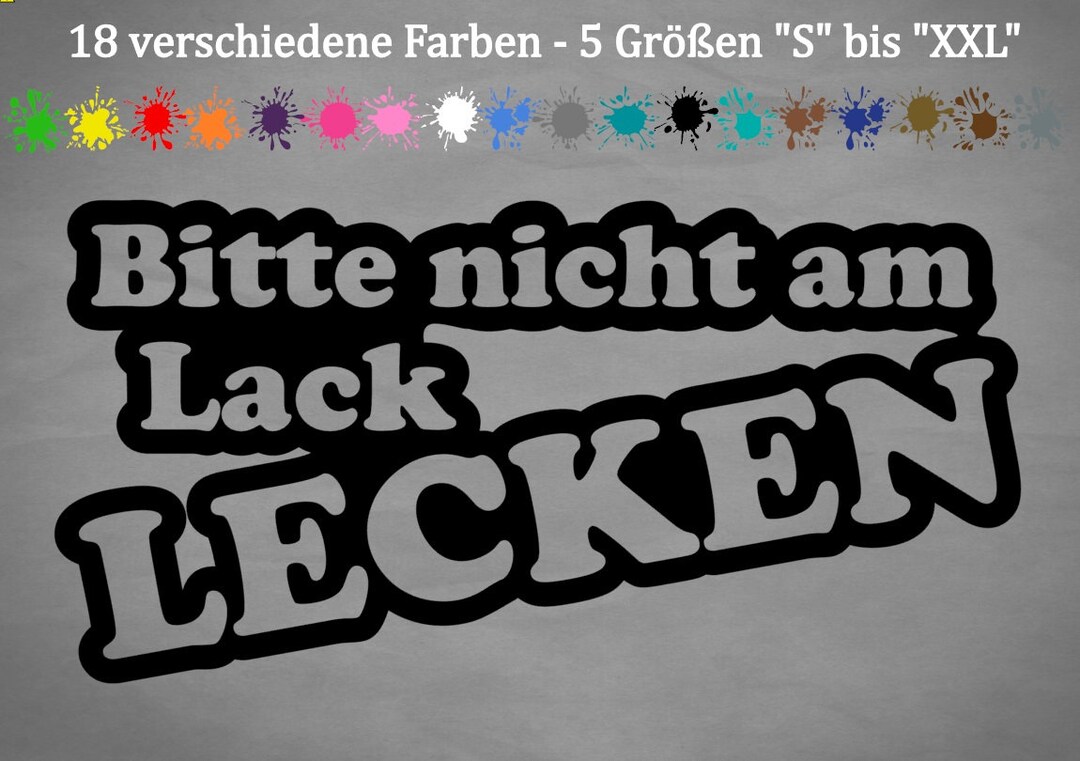 Please Do Not Lick the Paint! Sticker 20 X 10 Cm Fun OEM JDM DUB Tuning ...