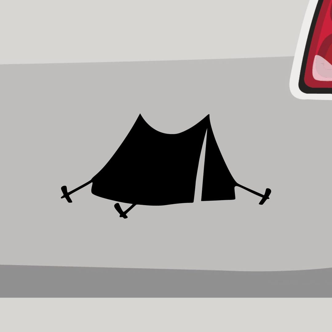 Tent Sticker Outdoor Sticker Forest Camping Outside Tent Car Bike Decal ...