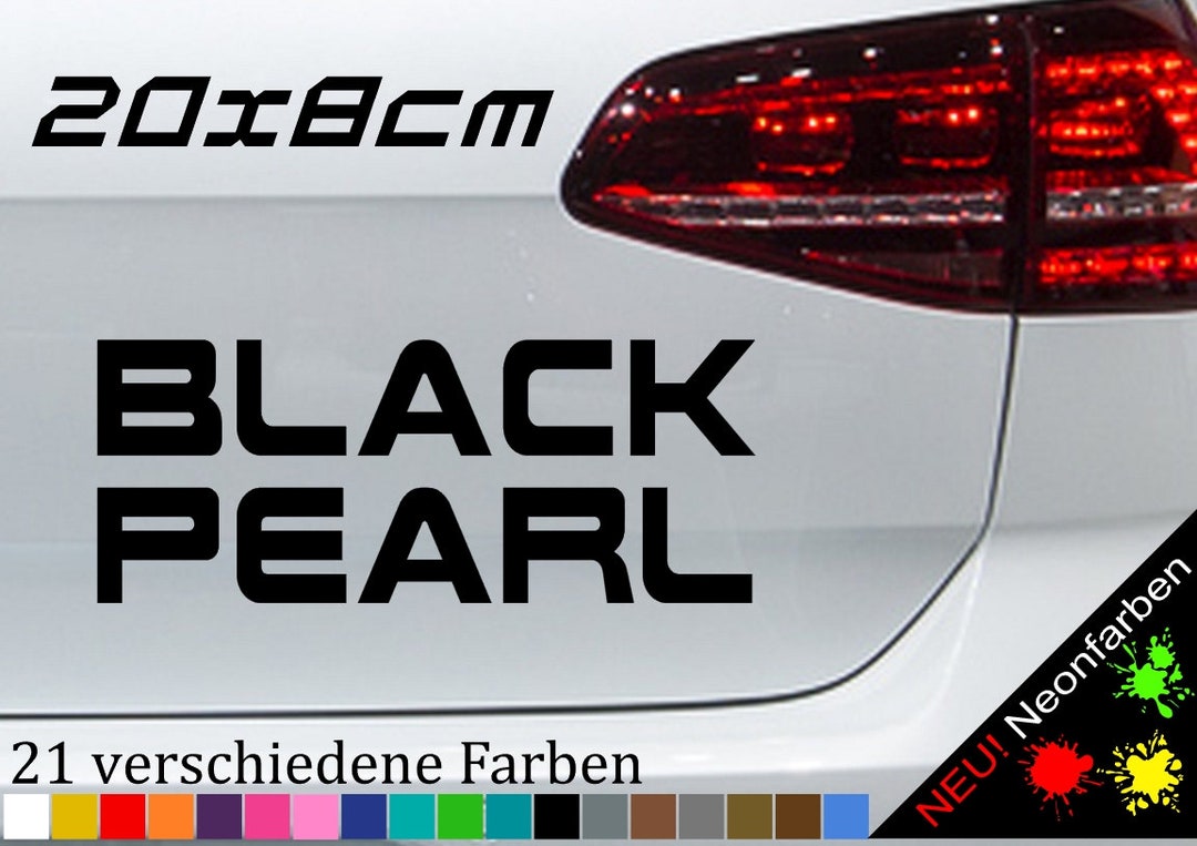 Black Pearl Sticker Sticker Black Beauty Black Beauty JDM Saying 20 X 8 ...