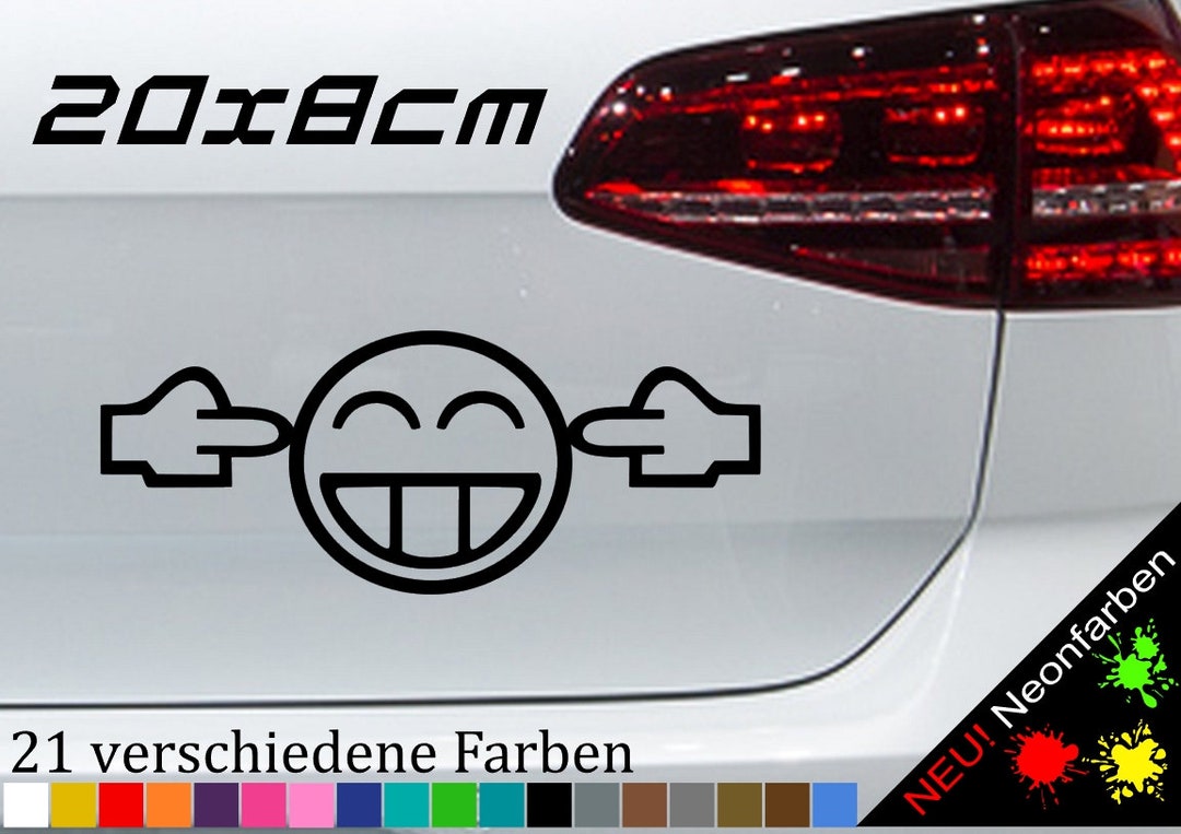 Smiley Sticker Loud 20 X 8 Cm Emoji Sticker DJ Disco Bass JDM DUB ...