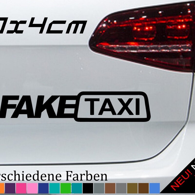 Fake Taxi Sticker for Car - Etsy