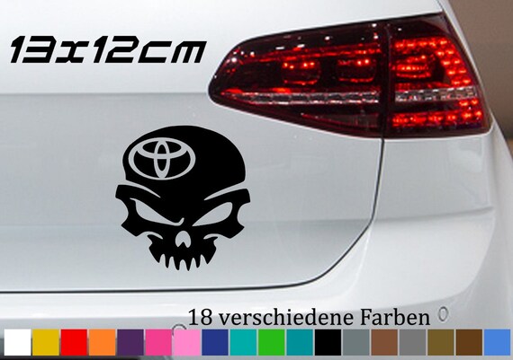 Toyota Skull Sticker 13 X 12 Cm Yaris Corolla C-HR Prius | Etsy