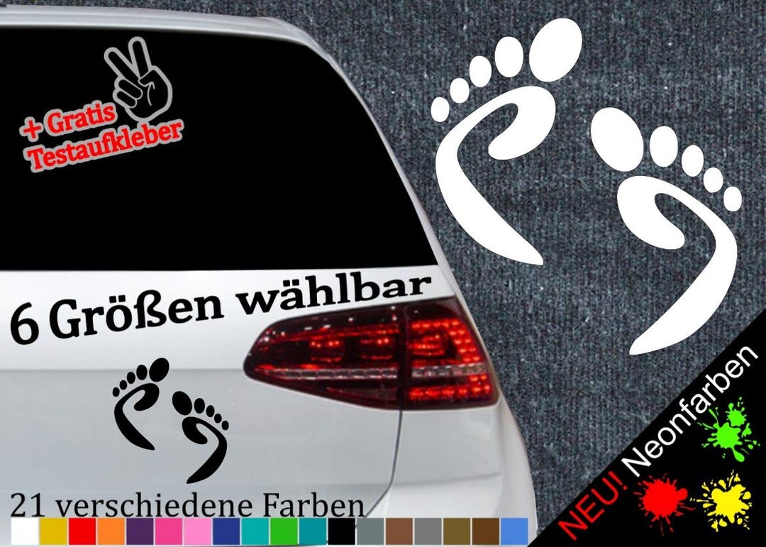 Footprints Stickers 6 Sizes 21 Colors Footsteps Feet Tracks Walking ...