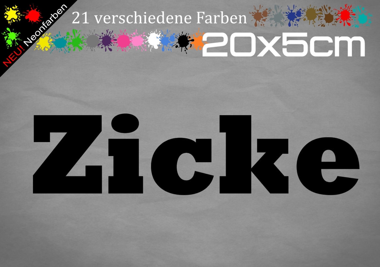 Zicke Aufkleber Mädchen Frau zickig Auto Sticker giftig Ziege Spruch ...