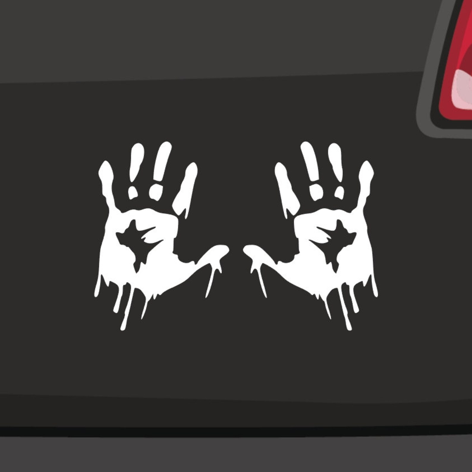 Bumper Sticker 2x Bloody Hands 6 Sizes Halloween Blood Fun - Etsy
