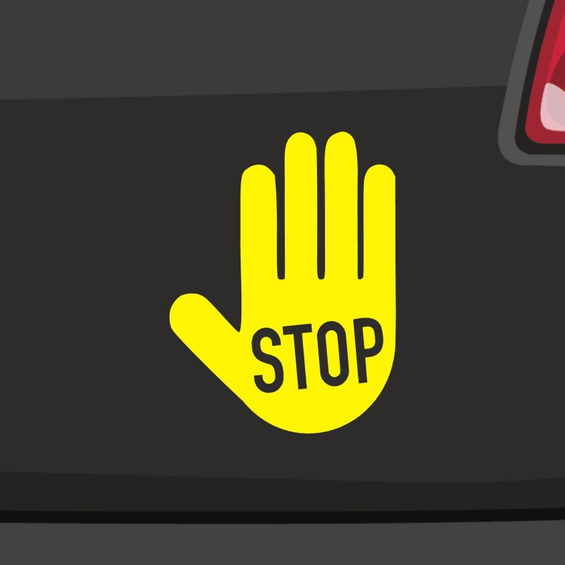 Stop Sticker Stop Sticker 6 Size Warning Danger Stop Hand - Etsy