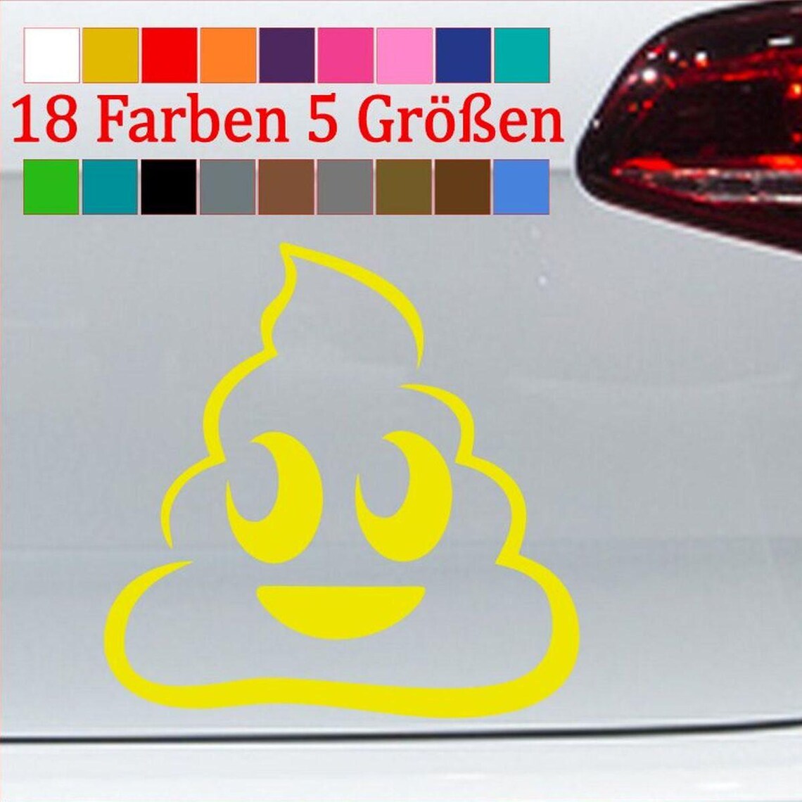 Emoji Sticker Mr. Poop Pile Smiley Dirt Sticker Fun Feces 18 Colors in ...