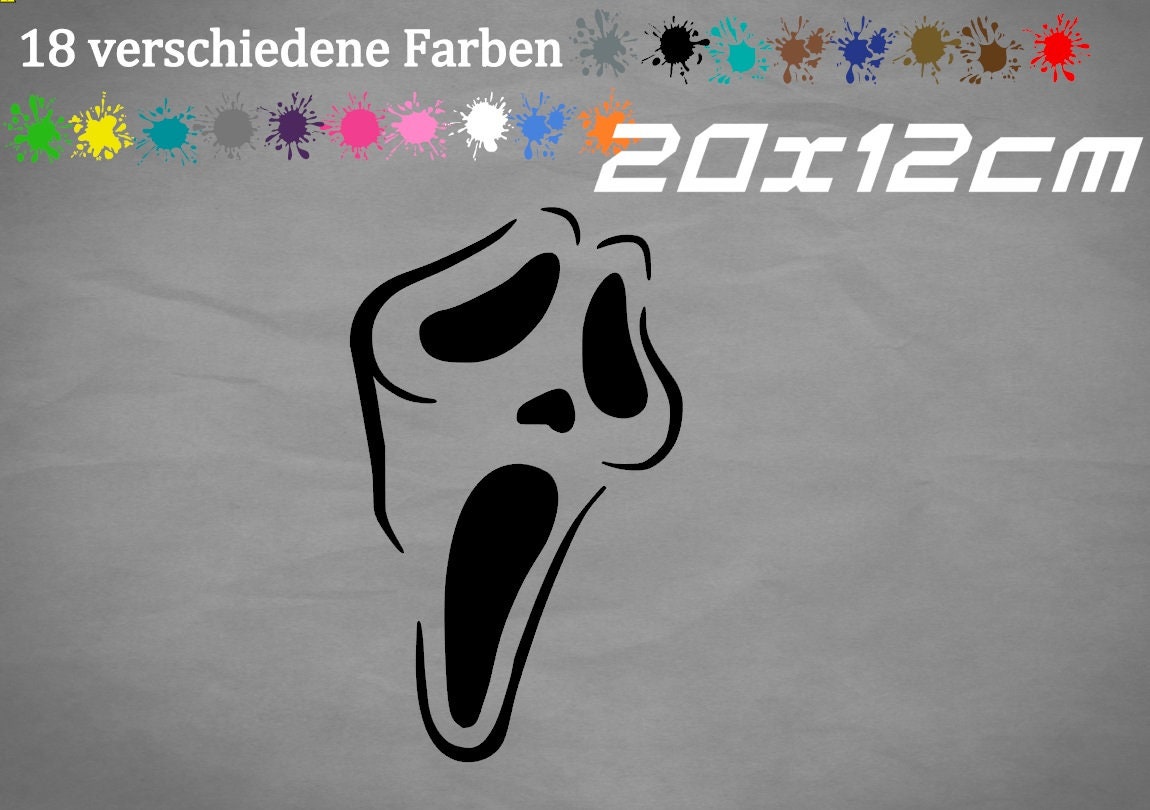 Paper Ghost Halloween Horror Movie Scary Movie Mask Ghostface Chrome ...