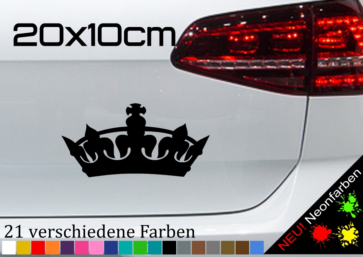 Krone Sticker Queen King Prinz Aufkleber Prinzessin Crown krönung JDM ...