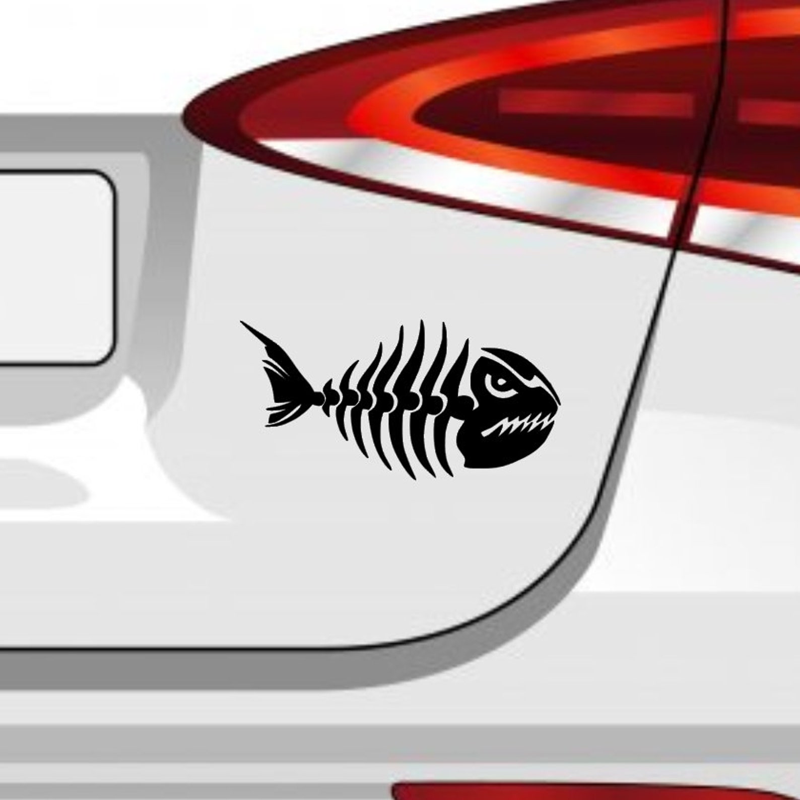 Fisch Aufkleber Skelett 6 Größen Sticker Auto Fish Fischen - Etsy.de