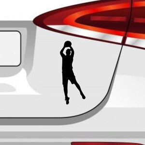 Basketball Player Stickers -6 Sizes 21 Colors- Free Throw Dunk Rebound ...