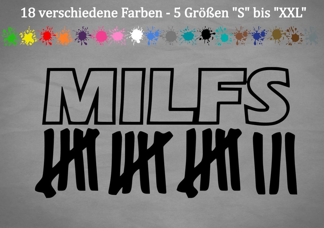 Milf Hunting Sticker Bar List Hunting List Sticker JDM Mom 18 Color 5 ...