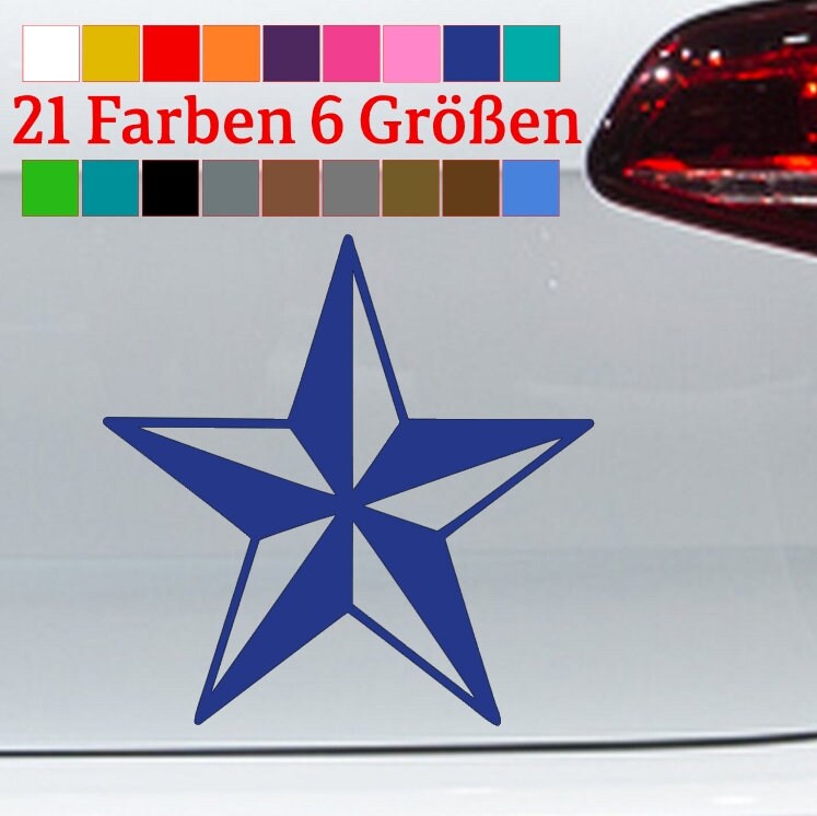 Nautical Star Sticker Nautical Star Symbol Sailing Tattoo | Etsy