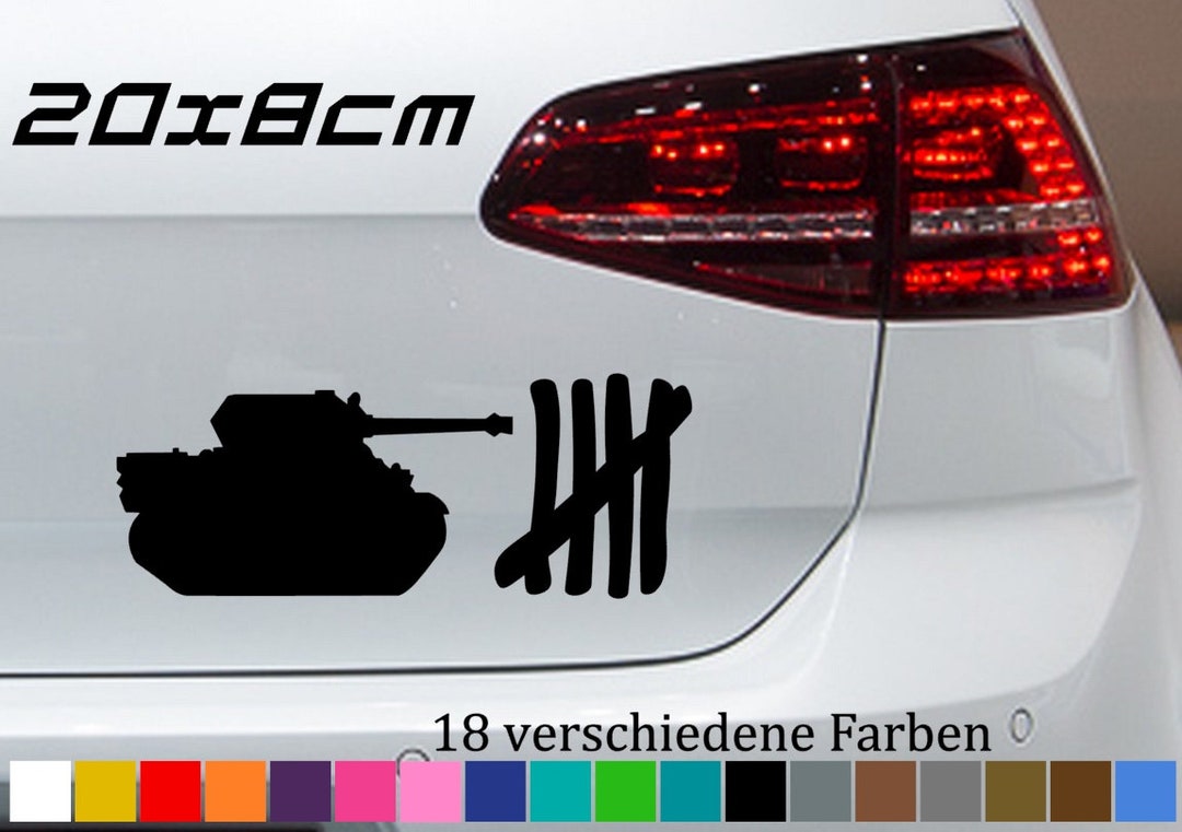 Tank Tally Sheet 20 X 8 Cm Sticker Tank Car Sticker Shooting List ...