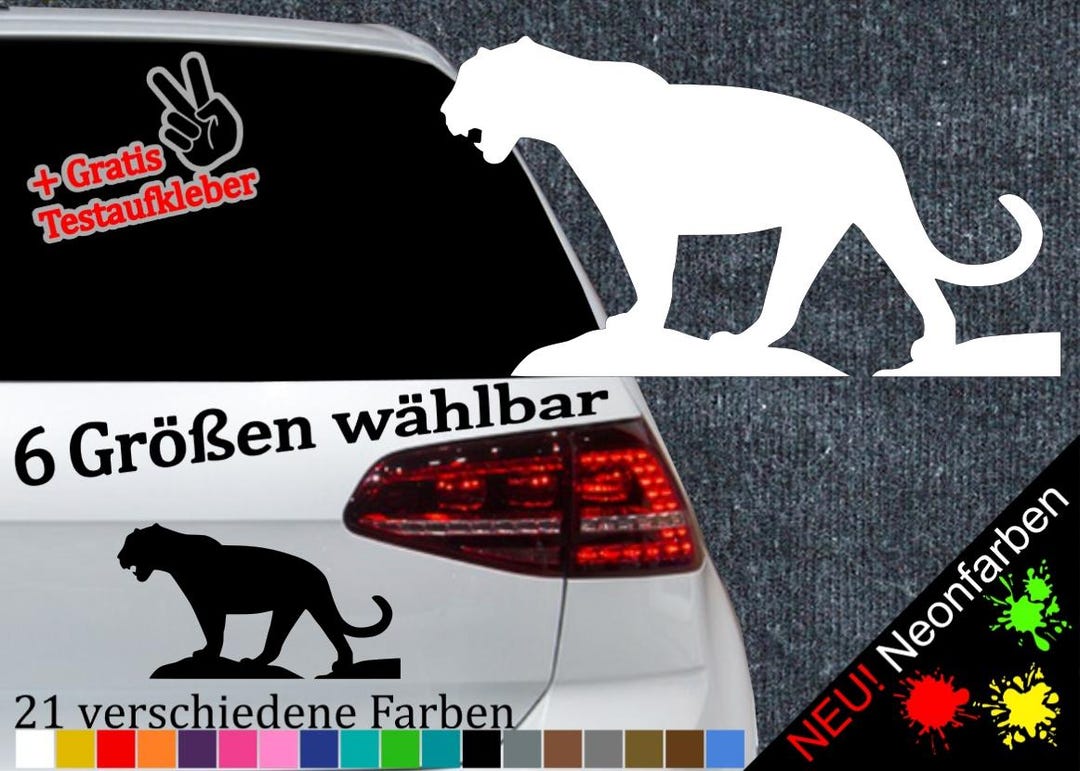Puma Sticker 6 Sizes Mountain Lion Sticker Big Cat Mountains Tiger ...