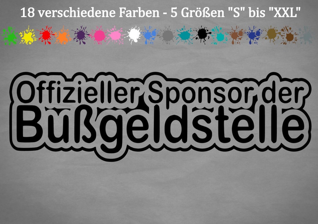 Sponsor Penalty Point Sticker Knöllchen Auto Car Tuning JDM 18 Colors 5 ...