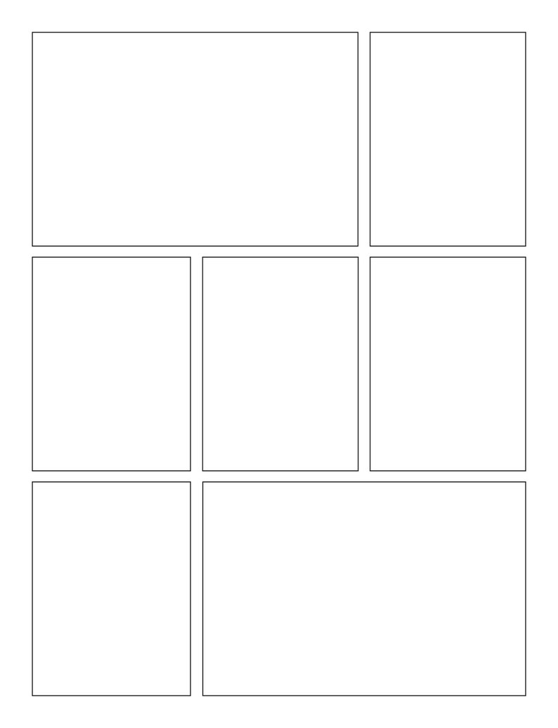 Printable Comic Pages, 4 Comic Templates, Printable Storyboard for Kids ...