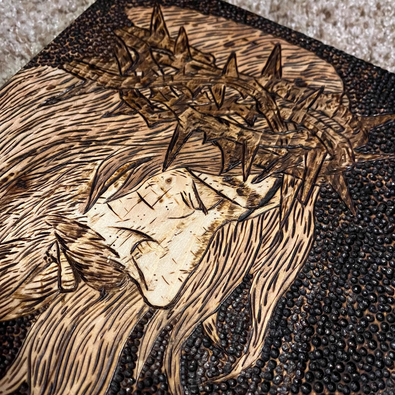 Jesus Wood Burning Pyrography Christian Art Rustic Religious - Etsy