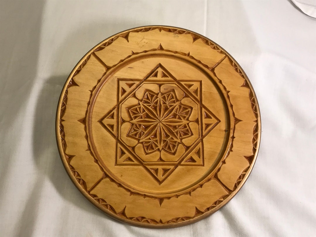 Chip Carved Plate - Etsy