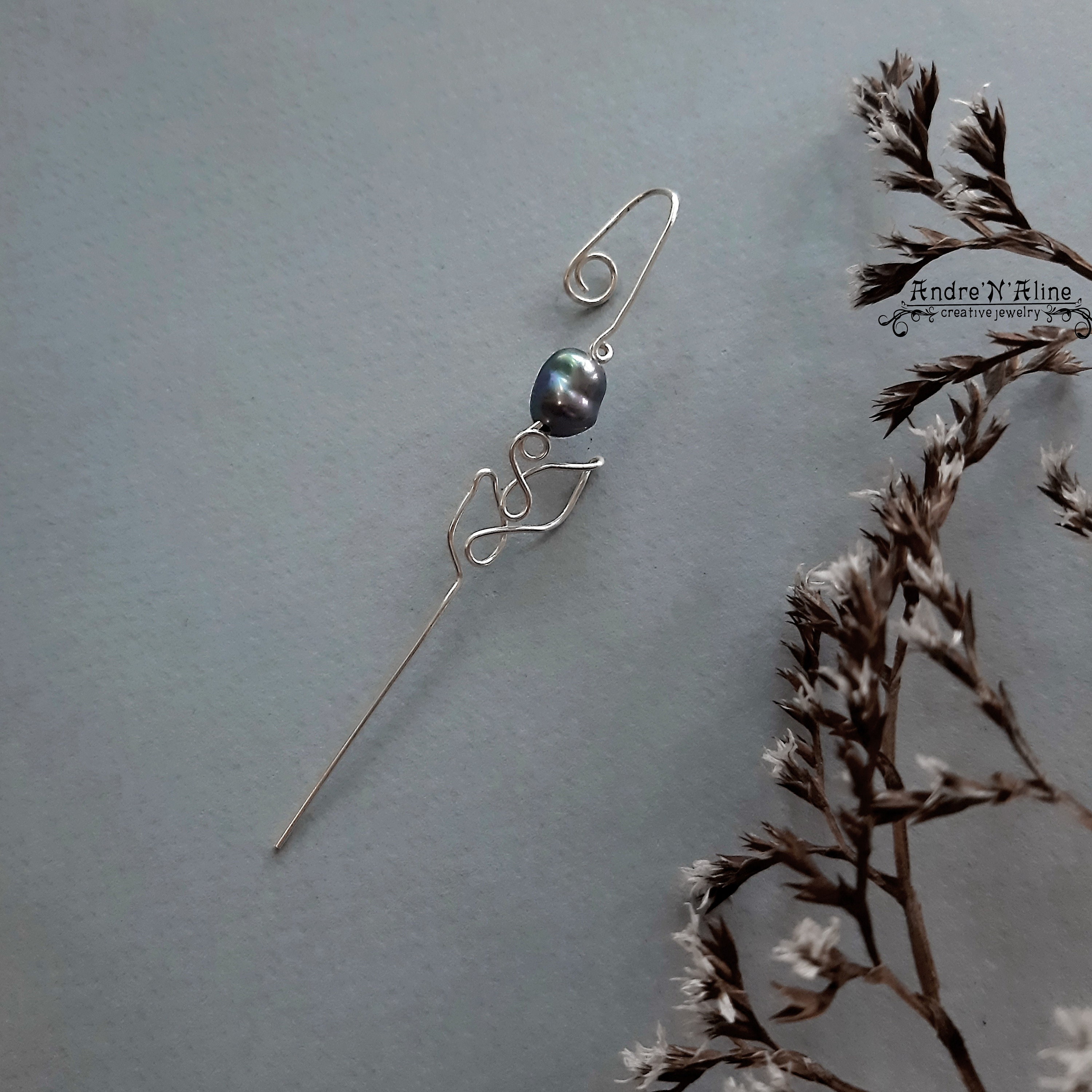 Ear Pin Hook Trendy Jewelry Long Stick Earrings Ear Climber Ear Hook ...