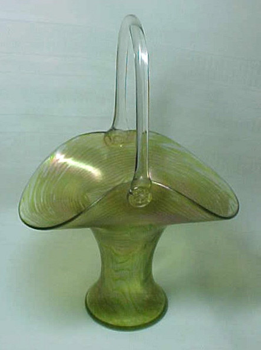 Kralik, Loetz, Wonderfully Decorated Art Glass Basket - Etsy