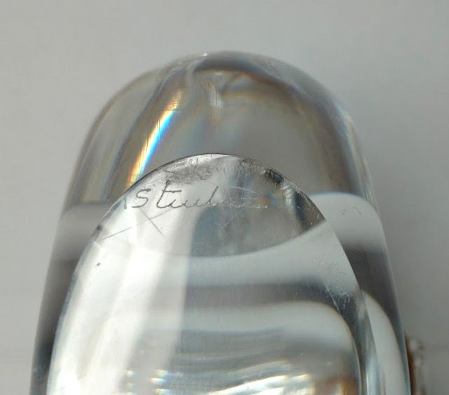 Steuben, Crystal Dolphin Sculpture, Designed by George Thompson, Circa ...