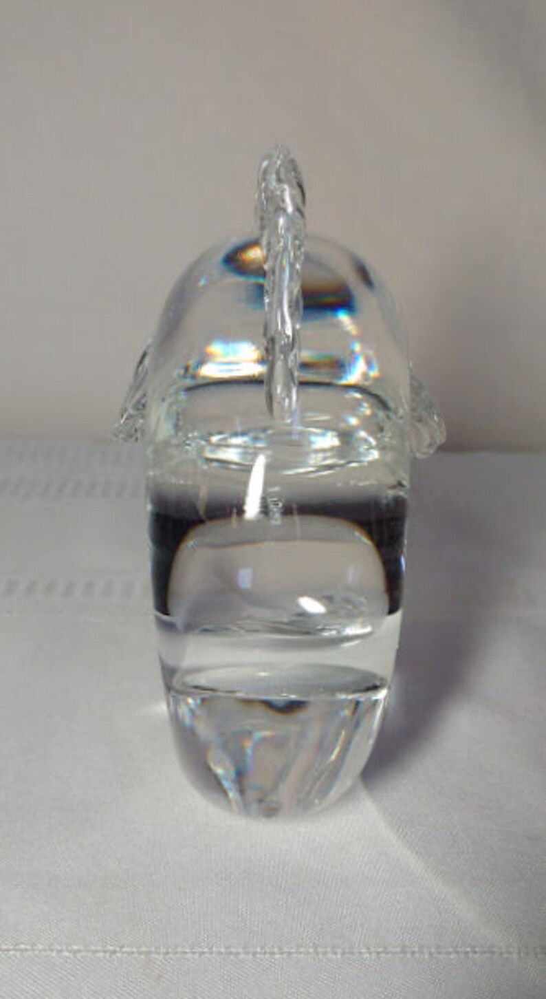Steuben, Crystal Dolphin Sculpture, Designed by George Thompson, Circa ...
