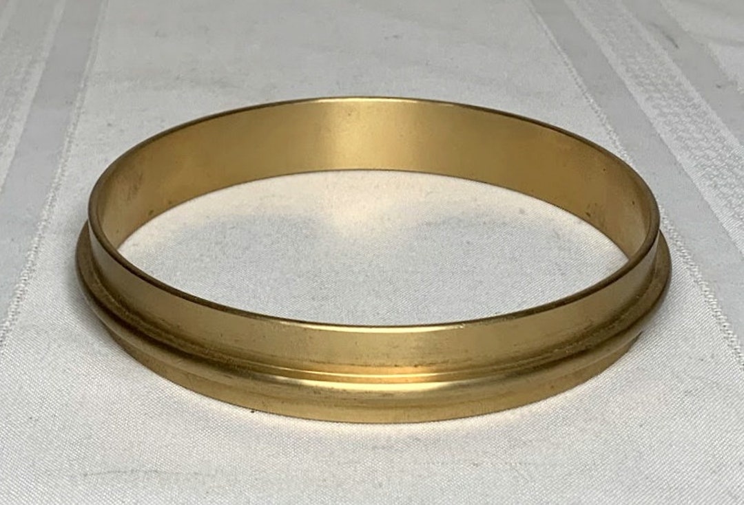 5" Shade Ring for Large Tiffany Replica Leaded Glass Shades, Raw Brass ...