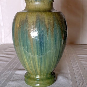 William J Walley Pottery, Raised Neck, Tapered Shoulder Vase, Great ...