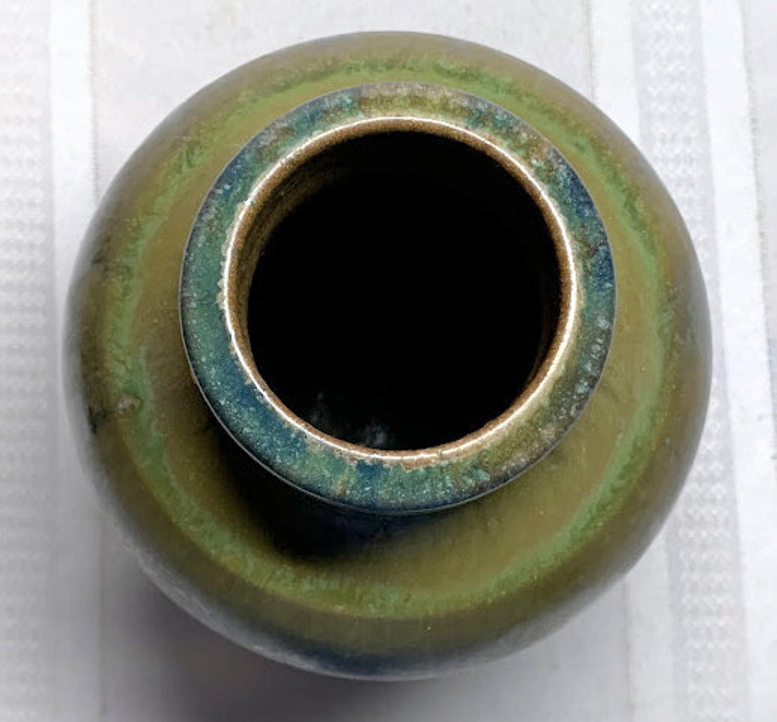 William J Walley Pottery, Raised Neck, Tapered Shoulder Vase, Great ...