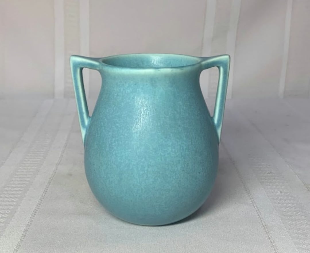 Rookwood Pottery, Robins Egg Blue, Buttressed Handled Vase, Arts and ...
