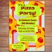 Printable Pizza Party Invitation - Pizza Birthday Party Invite - Kid's ...