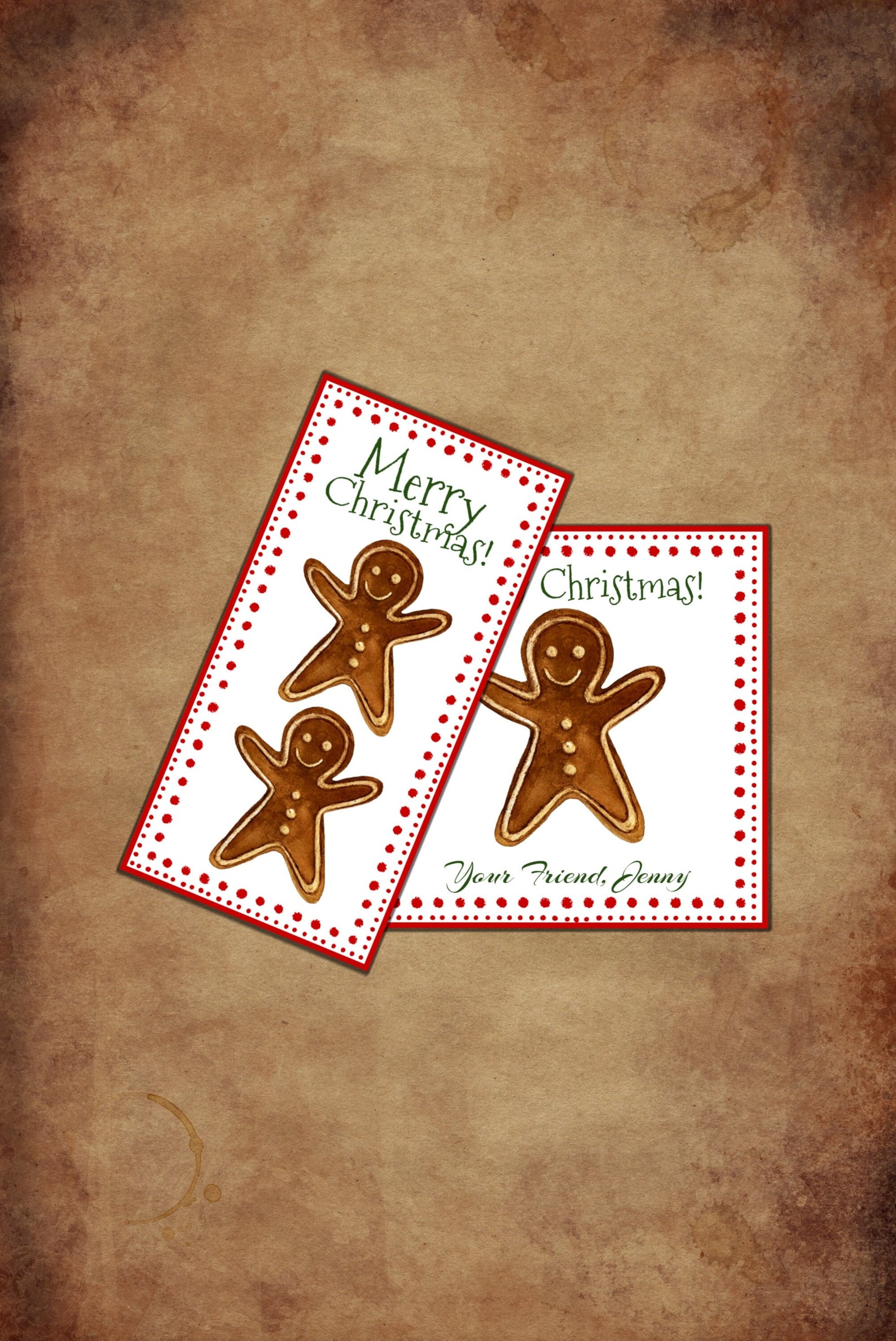 Printable Gingerbread Man Gift Tags - Printable Christmas Tags Template ...