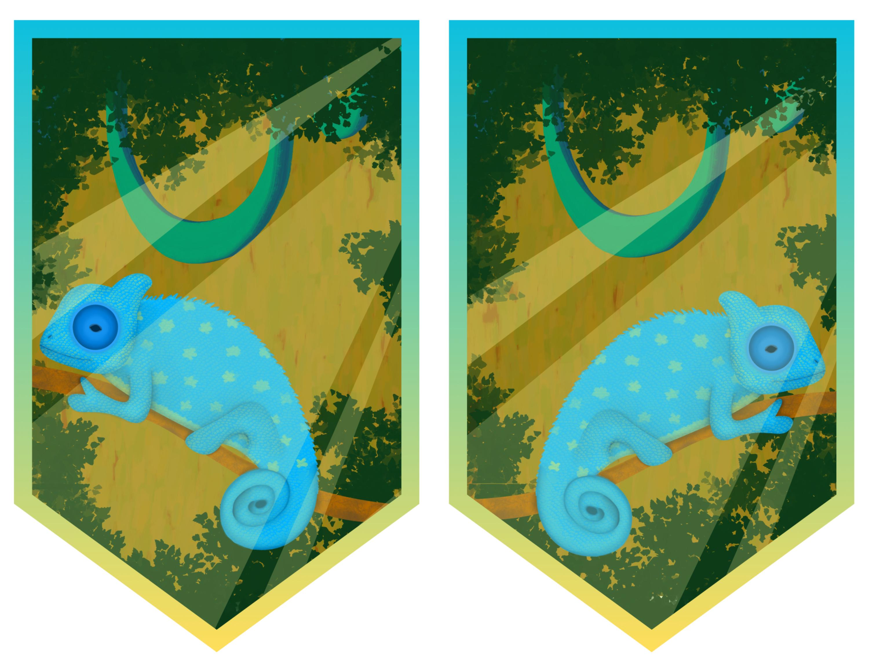 Printable Chameleon Birthday Party Banner - Jungle Lizard Bunting ...