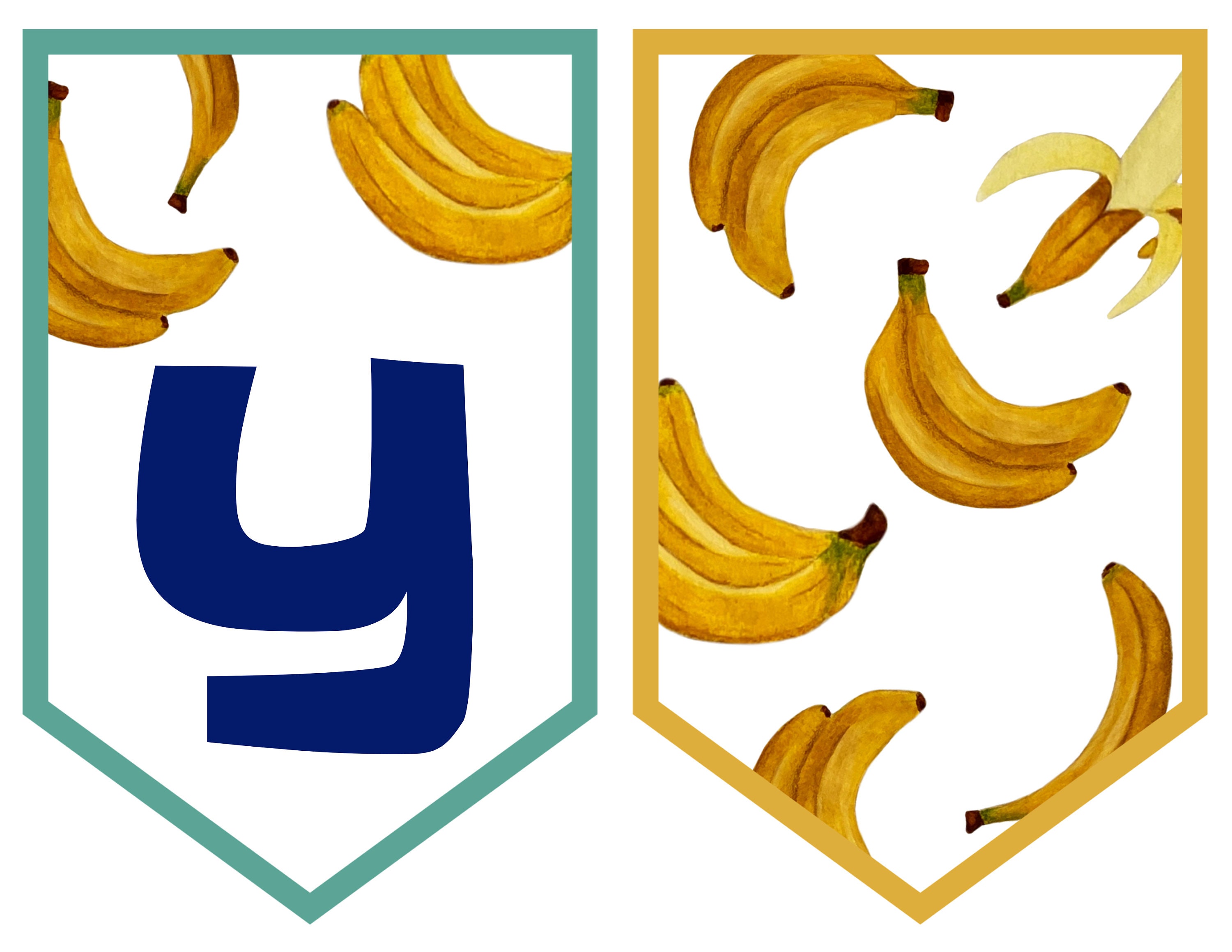 Printable Monkey Birthday Party Banner - Cute Banana Garland - Kid's ...