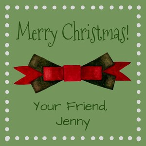 Printable Christmas Bow Gift Tags Printable Christmas Tags Template ...