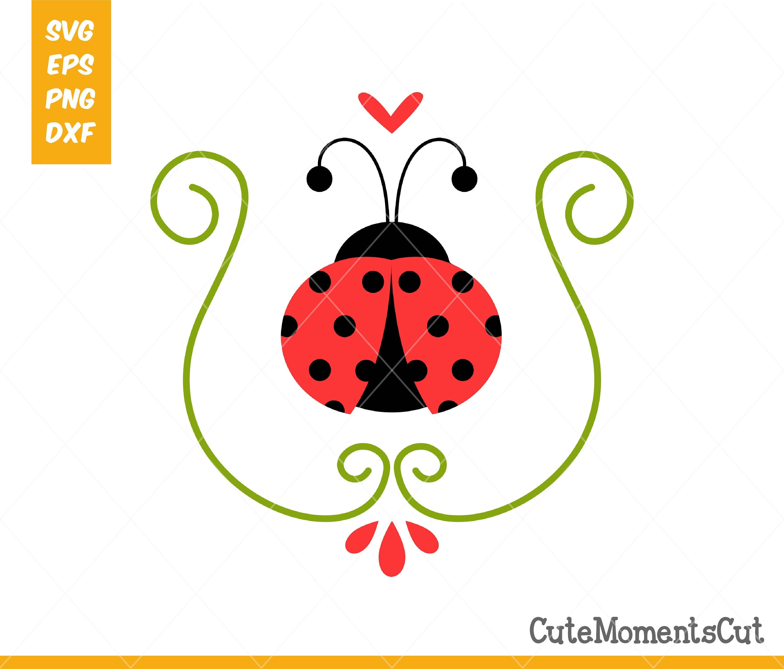 Ladybug Lady Bug Cut File SVG Cutting File Silhouette - Etsy
