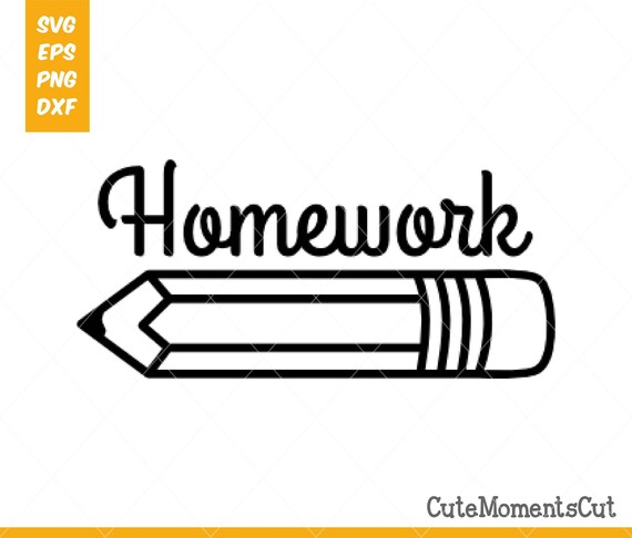 Pencil Homework Cut File cowgirl SVG Cutting File | Etsy
