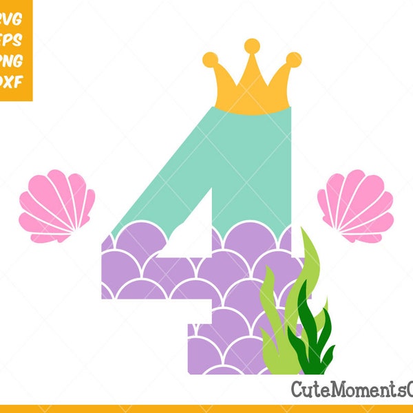 Mermaid Vector - Etsy