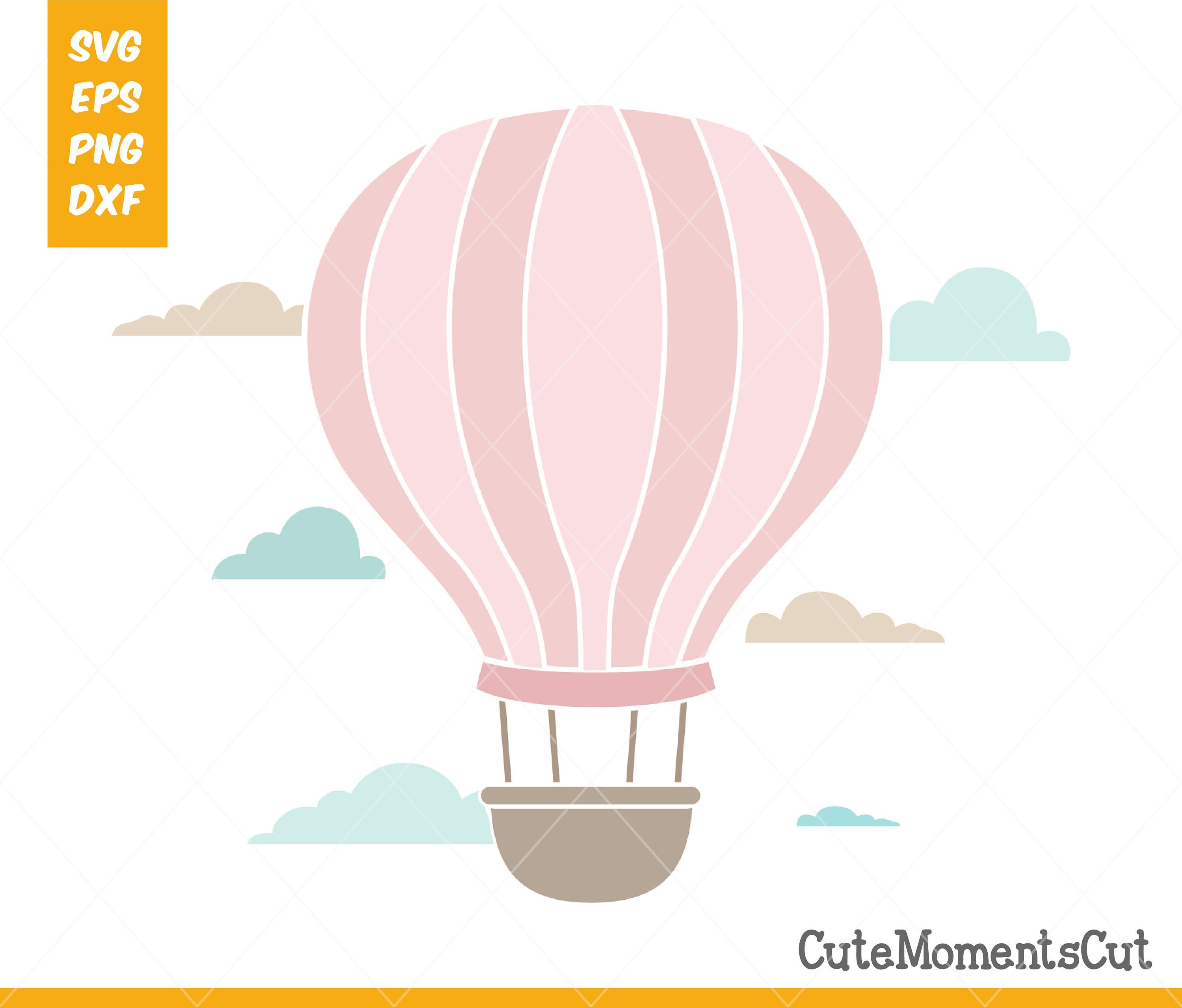 Pink Hot Air Balloon Clip Art