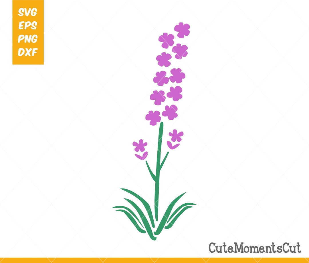 Lavender Lavender Flower Cut File SVG Cutting File - Etsy