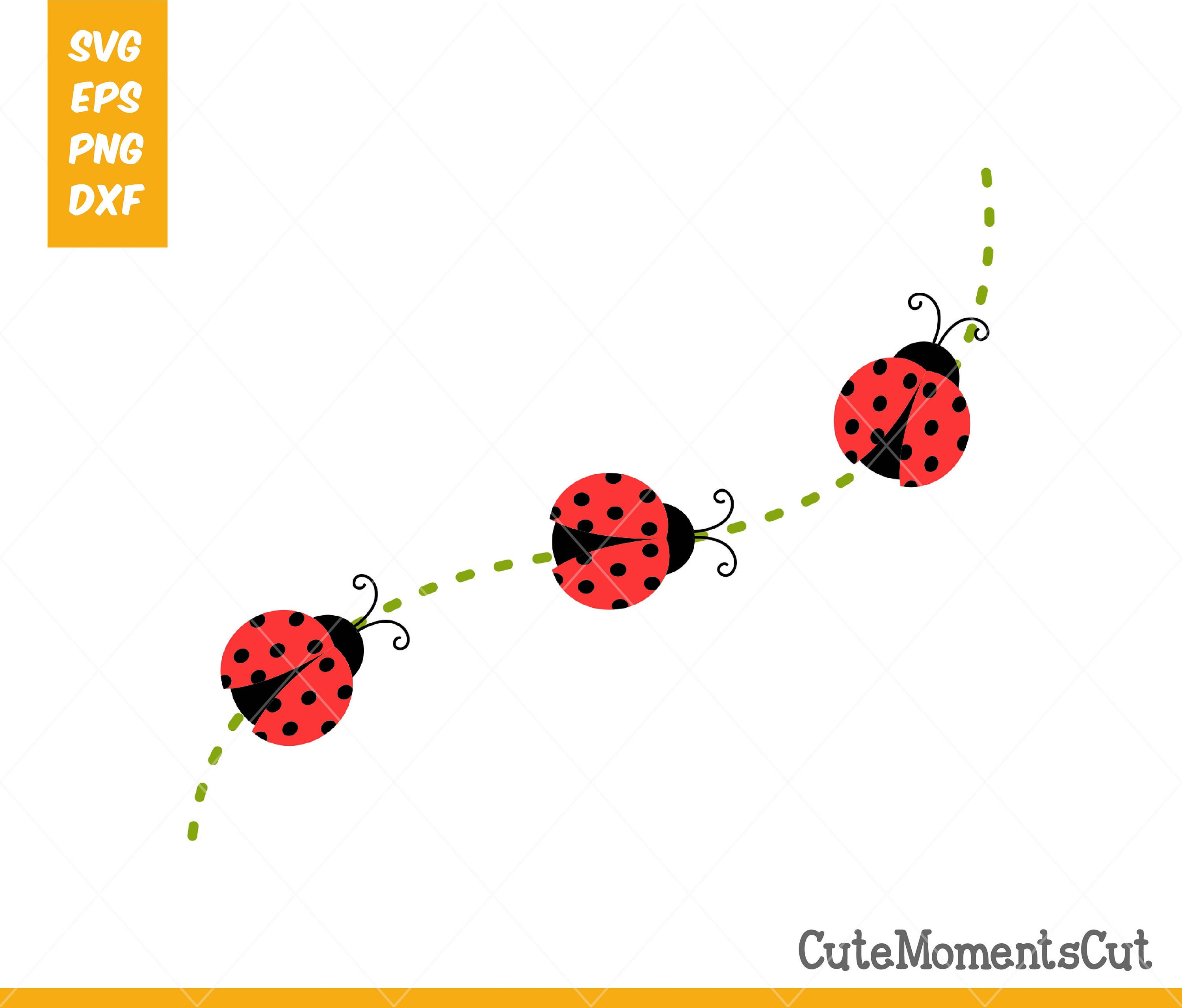 Ladybugs Svg Cutting File Clipart Digital Download Svg Eps Etsy