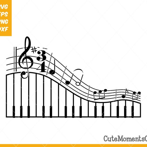 Treble Clef Svg Piano Dxf Music Sol Key Png Clipart - Etsy